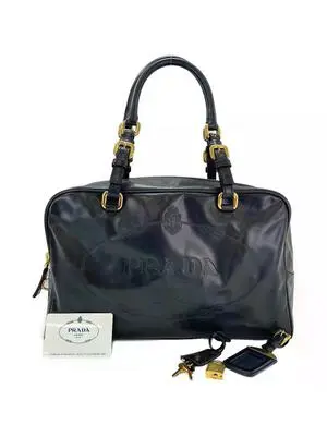 Prada Boston Tote Bag - Black