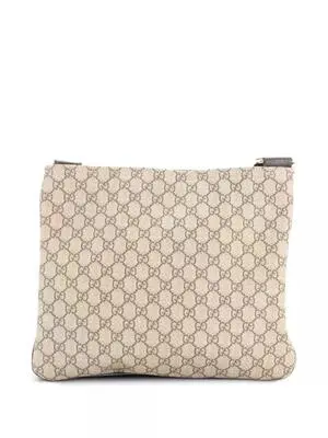 Gucci Gg Coated Canvas Large Messenger Bag