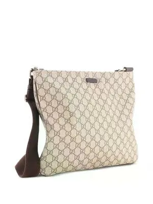Gucci Gg Coated Canvas Large Messenger Bag