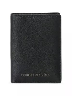 Brunello Cucinelli Grained Calfskin Passport Holder