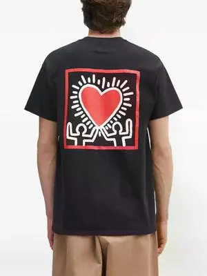 WACKO MARIA X Keith Haring Graphic-print Pocket T-shirt - Black