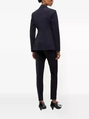 Pinko Notched Lapel Single-breasted Blazer - Black