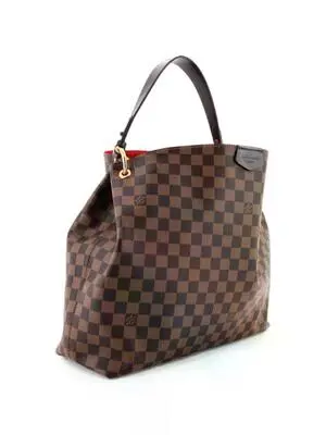 LOUIS VUITTON Damier Mm Hobo Bag - Brown