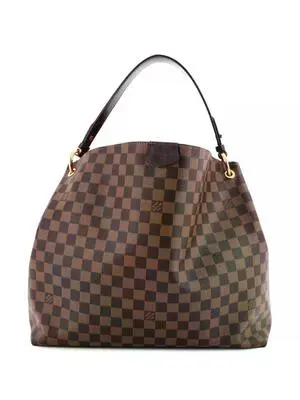 LOUIS VUITTON Damier Mm Hobo Bag - Brown