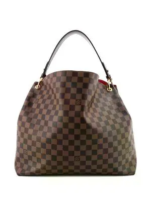 LOUIS VUITTON Damier Mm Hobo Bag - Brown