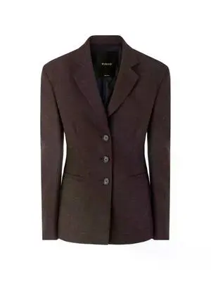 Pinko Single-breasted Blazer - Brown