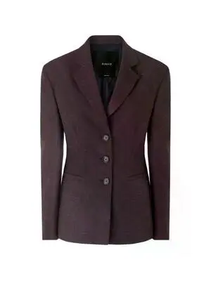 Pinko Single-breasted Blazer - Brown