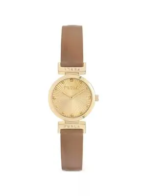 Furla Textured Dial 30mm Watch - Gold