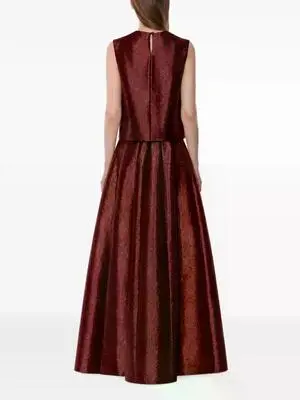 Alberta Ferretti High-waisted Full Maxi Skirt