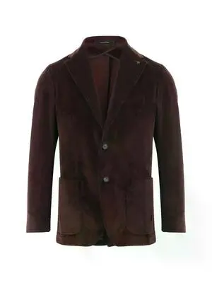 Tagliatore Corduroy Single-breasted Blazer - Brown