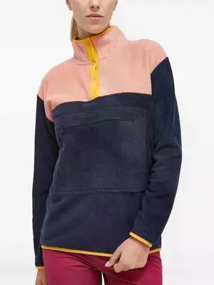 VIKING Color-block Fleece Sweater - Blue