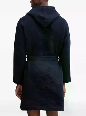 CR7 CRISTIANO RONALDO Waffle-knit Hooded Bath Robe