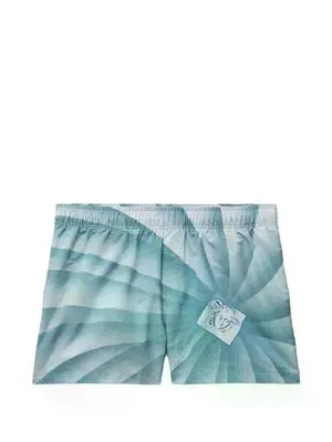 Versace Printed Swim Shorts - Blue