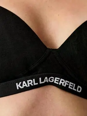 Karl Lagerfeld Logo-tape Padded Bra