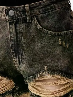 HAVEONE Distressed Denim Shorts