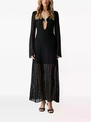 HAVEONE Cut-out Open-knit Maxi Dress