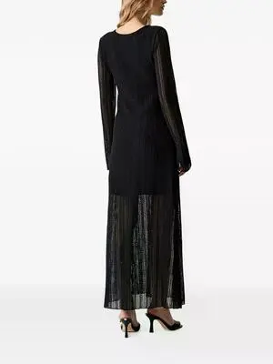 HAVEONE Cut-out Open-knit Maxi Dress