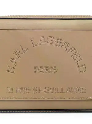 Karl Lagerfeld Logo-perforated Shoulder Bag