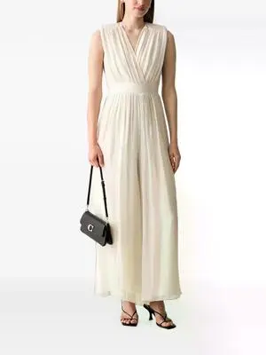 HAVEONE Wrap-style Wide-leg Jumpsuit