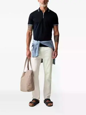 Karl Lagerfeld Zip-fastening Polo Shirt - Blue