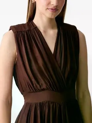 HAVEONE Gathered Sleeveless Jumpsuit