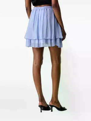 HAVEONE Tiered Elasticated-waist Mini Skirt