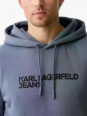 Karl Lagerfeld Logo Print Hoodie