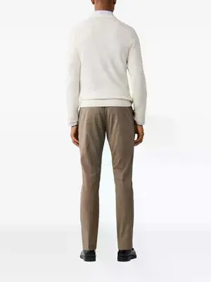 HACKETT LONDON Saddle Crew Cotton Sweater