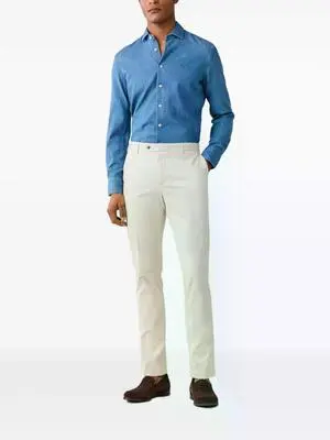 HACKETT LONDON Kent Cutaway-collar Denim Shirt