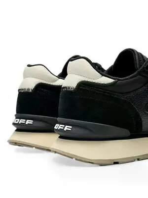 HOFF City Panelled Leather-trim Sneakers - Black