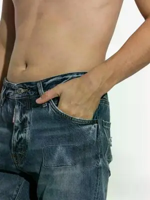 Dsquared2 Worker Wash Teddy Jeans