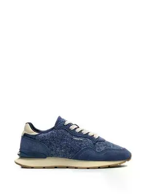 HOFF City Suede-panelled Textured Sneakers - Blue