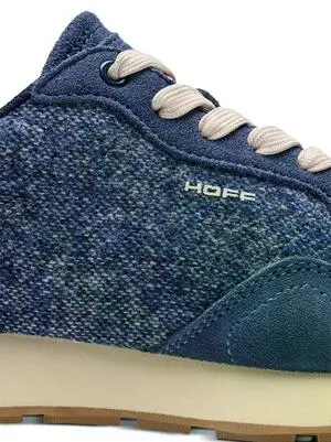 HOFF City Suede-panelled Textured Sneakers - Blue