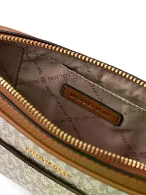 Michael Kors Logo-print Leather-trim Shoulder Bag