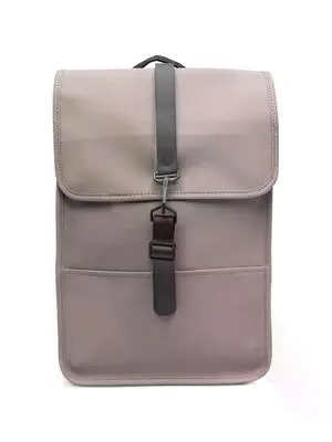 Rains Carabiner-fastening Foldover-top Backpack - Grey