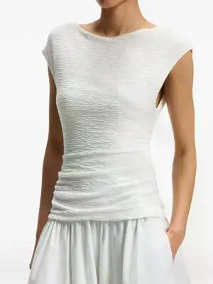 BOSS Ruched Detail Midi Dress