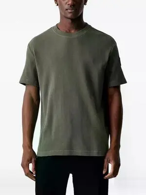 Karl Lagerfeld Waffle-knit Logo-patch T-shirt