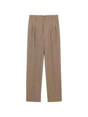 AMI Paris Striped Wool Two-pleats Trousers
