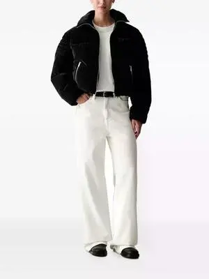 Karl Lagerfeld Velvet-effect Puffer Jacket