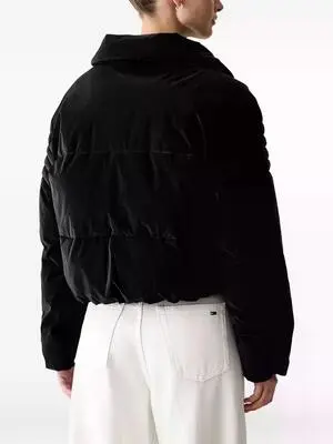 Karl Lagerfeld Velvet-effect Puffer Jacket