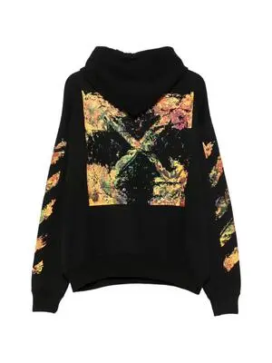Off-White Arrows Diagonals-print Hoodie - Black