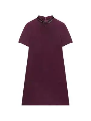 COURREGES Vinyl-collar A-line Mini Dress