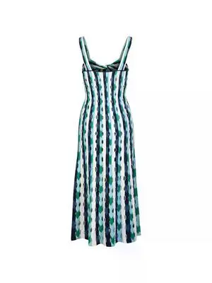 Simkhai Pointelle-knit Striped Maxi Dress