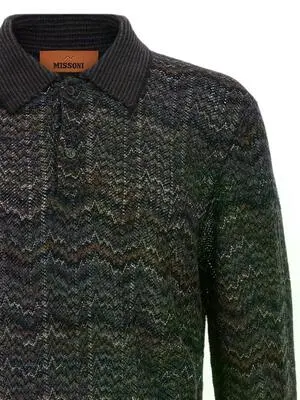 Missoni Zigzag-knit Polo Shirt