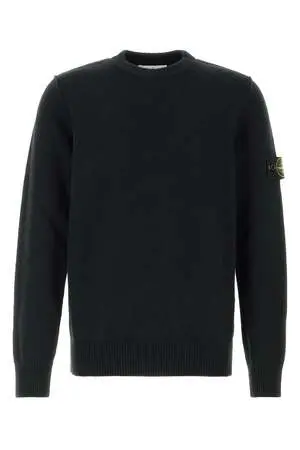 Stone Island Wool Blend Sweater - Black