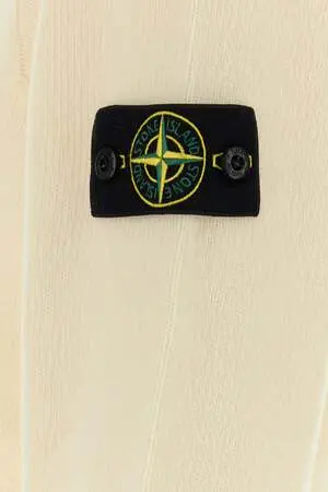 Stone Island Ivory Wool Blend Sweater