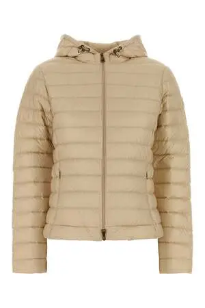 Moncler Sand Nylon Igelhood Down Jacket - Light Brown