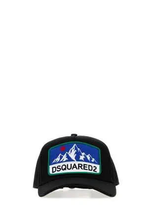 Dsquared2 Gabardine Baseball Cap - Black