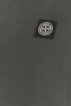 Stone Island Charcoal Cotton T-shirt