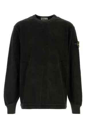 Stone Island Charcoal Corduroy Sweatshirt - Grey